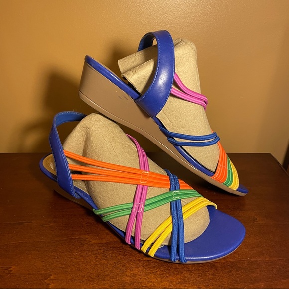 Impo | Shoes | Impo Stretch Riddle Wedge Sandal Size 65 | Poshmark